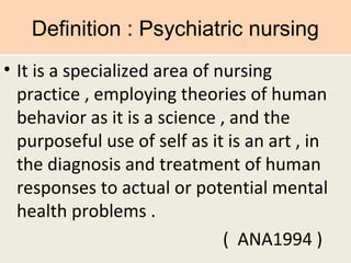 Terminologies of psychiatry | PPT