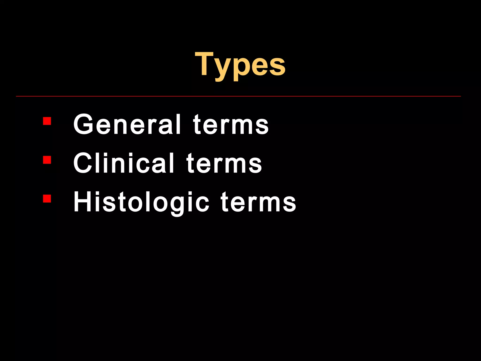Terminology used in oral pathology dental | PPT