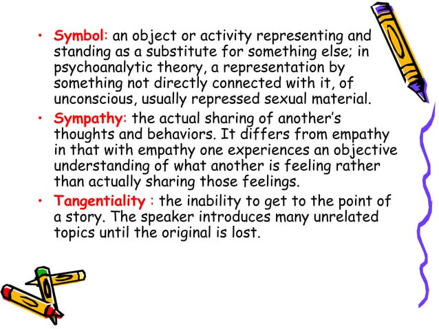 Terminologies used in Psychiatry in nursing | PPT