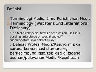 Terminologi medis i | PPT