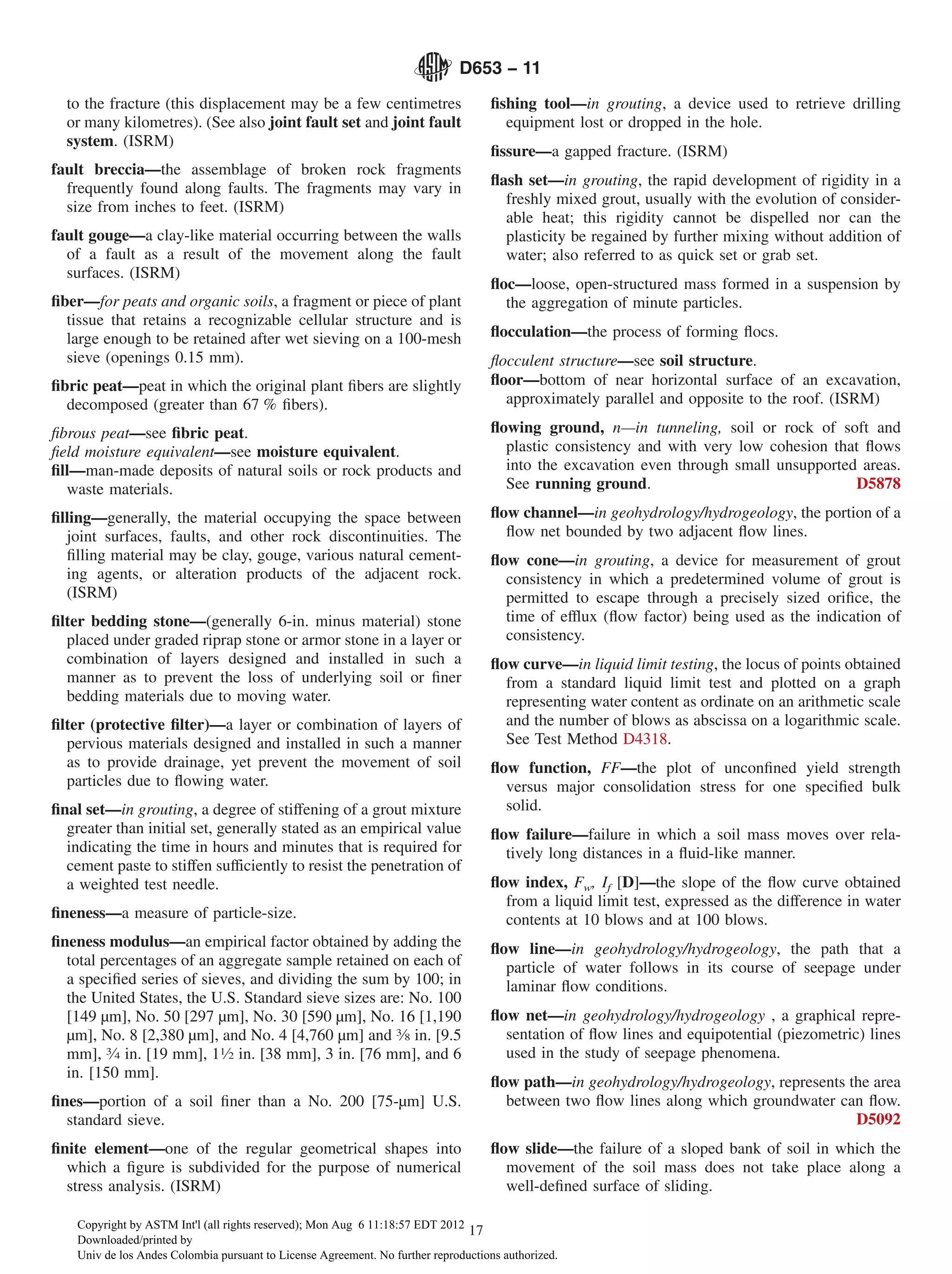 Te rminologioa indirecta en rocas | PDF