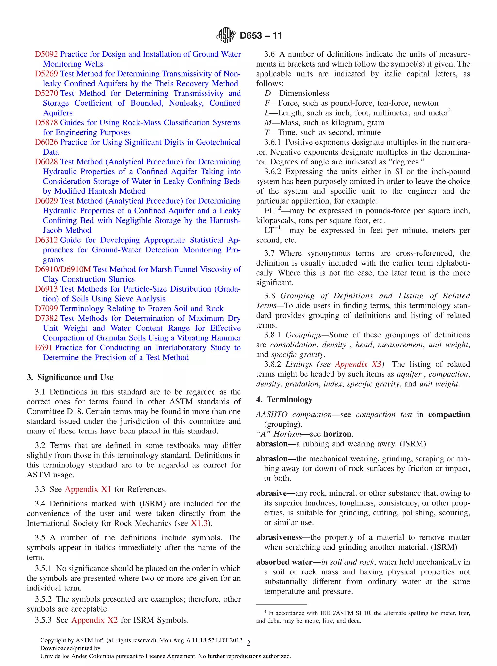 Te rminologioa indirecta en rocas | PDF