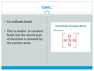 CHEMICAL BONDING | PPTX