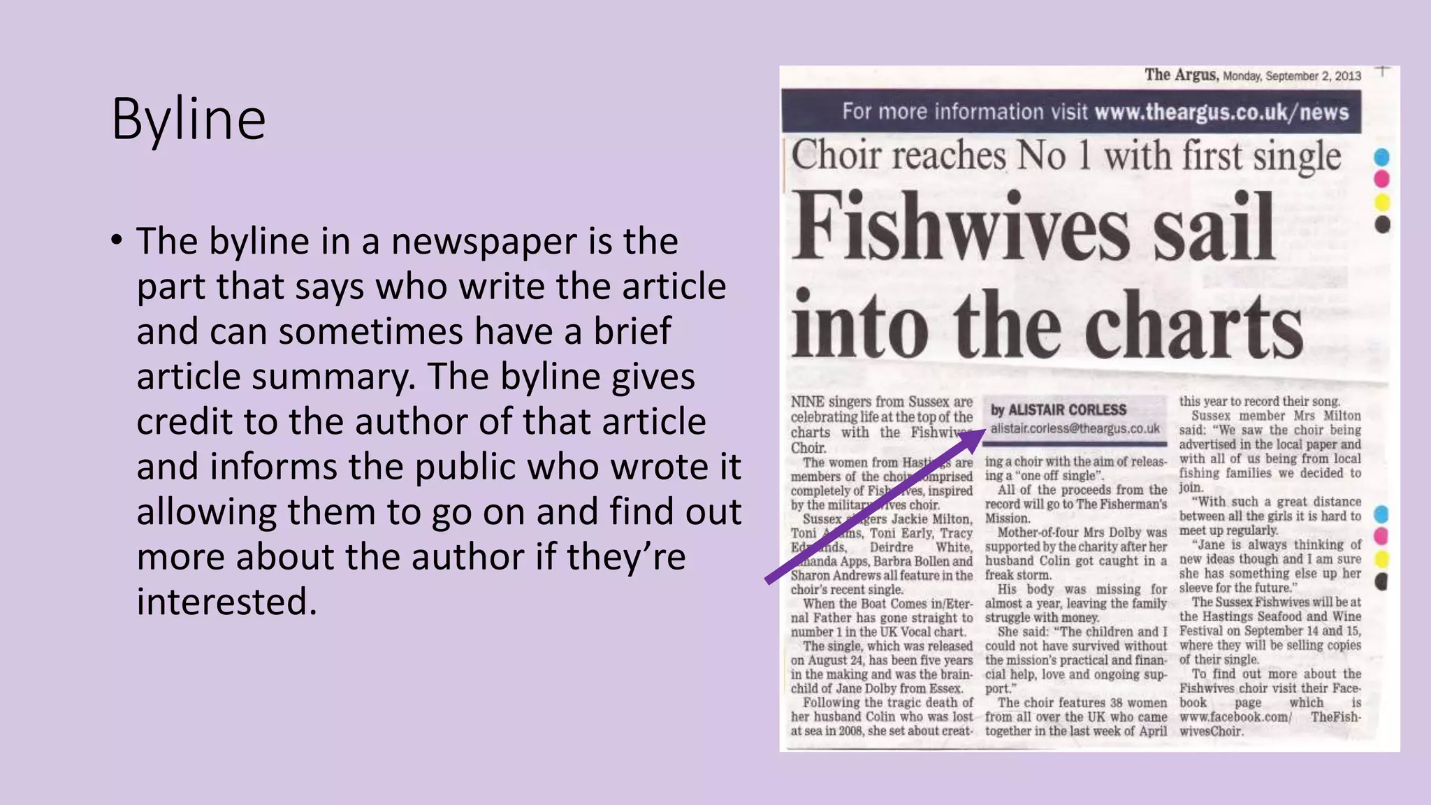 Main Newspaper Features | PPTX