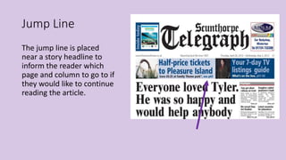 Main Newspaper Features | PPTX