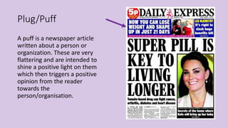 Main Newspaper Features | PPTX