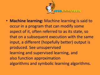Terminology Machine Learning | PPT