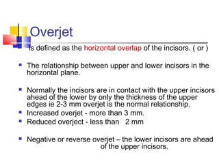 Terminology in Orthodontics | PPT | Dental Health | Diseases and Conditions