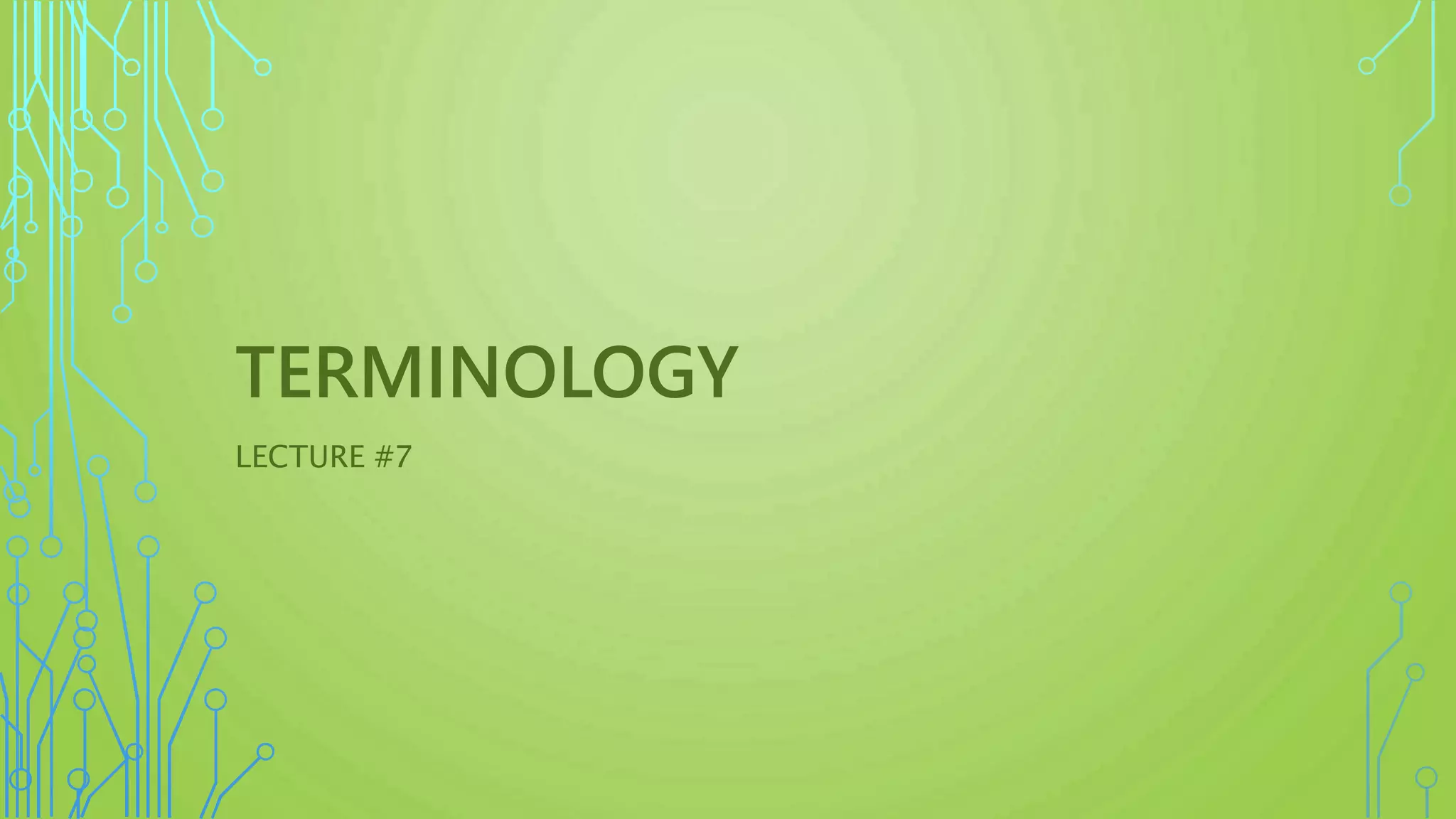 Terminology | PPTX