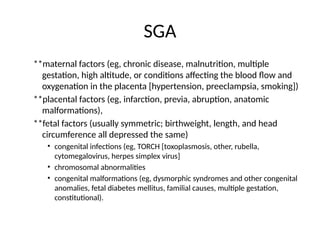 Gestational Age and Birthweight Classification | PPTX