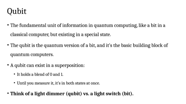 Quantum Terminology and its description details | PPTX