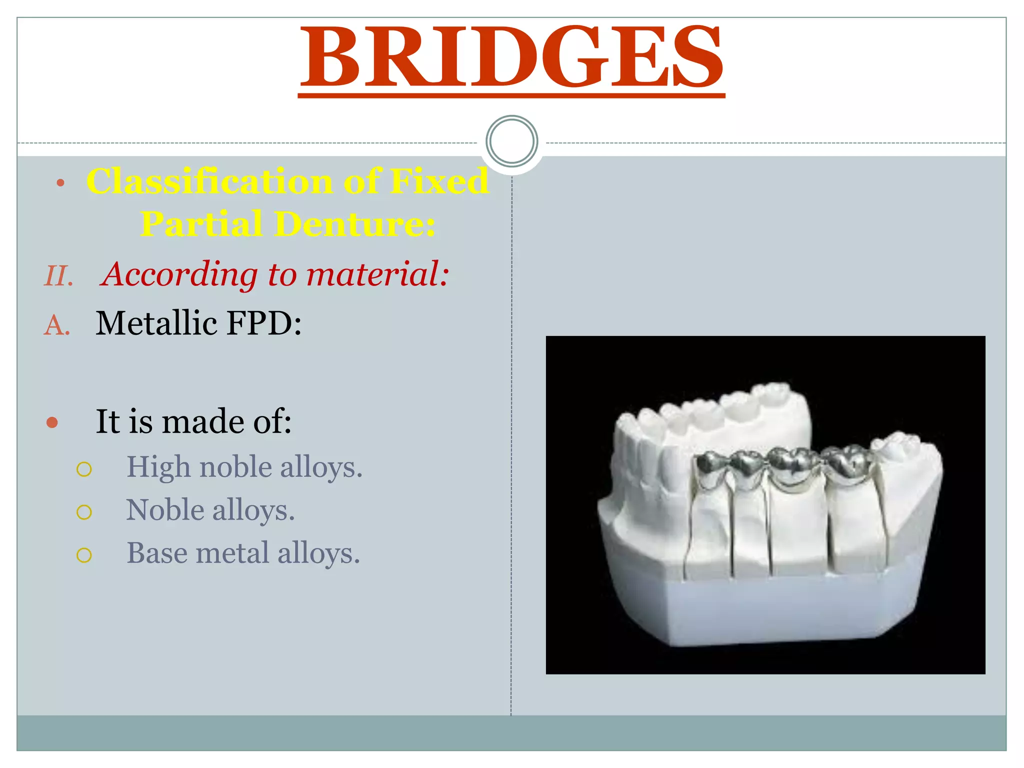 Terminology and classification of fixed prosthodontics | PDF