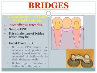 Terminology and classification of fixed prosthodontics | PDF