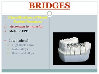 Terminology and classification of fixed prosthodontics | PDF
