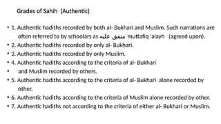Terminology and classifications of Hadith 1.pptx