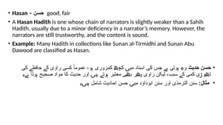 Terminology and classifications of Hadith 1.pptx