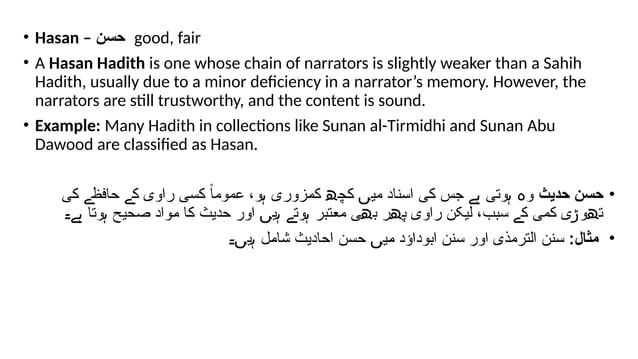 Terminology and classifications of Hadith 1.pptx