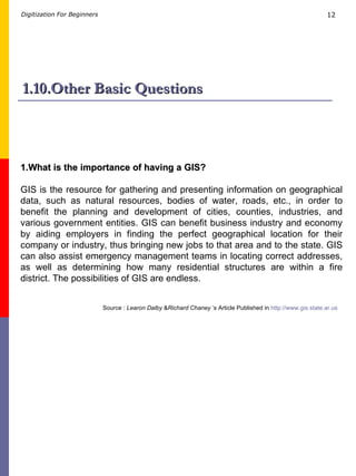 Terminology and Basic Questions About GIS | PPT