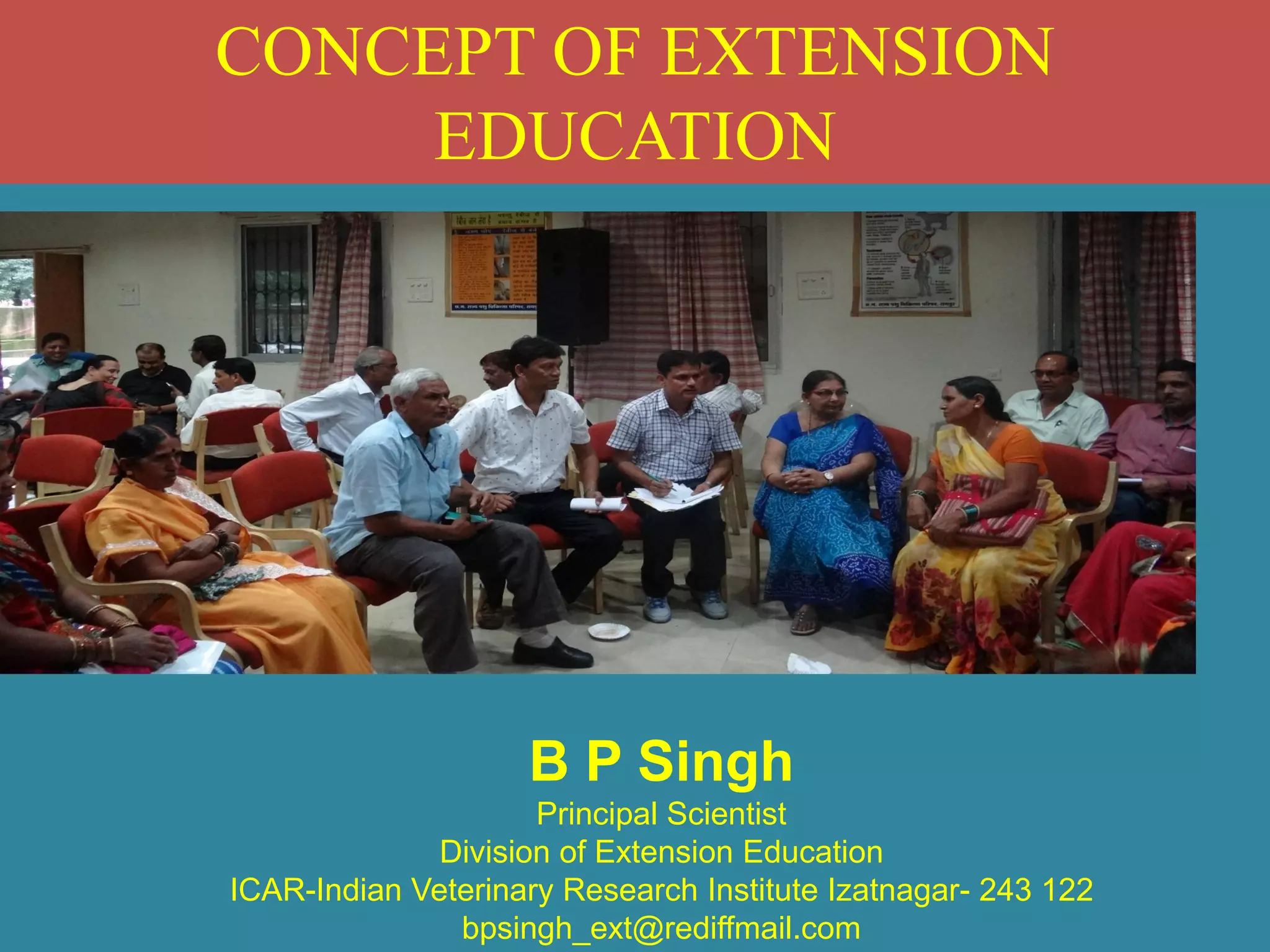 Terminology, concept, level of extension education | PDF