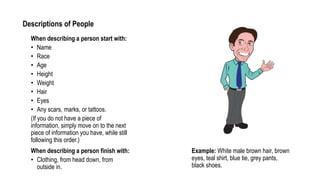 Terminology & Descriptions | PPT