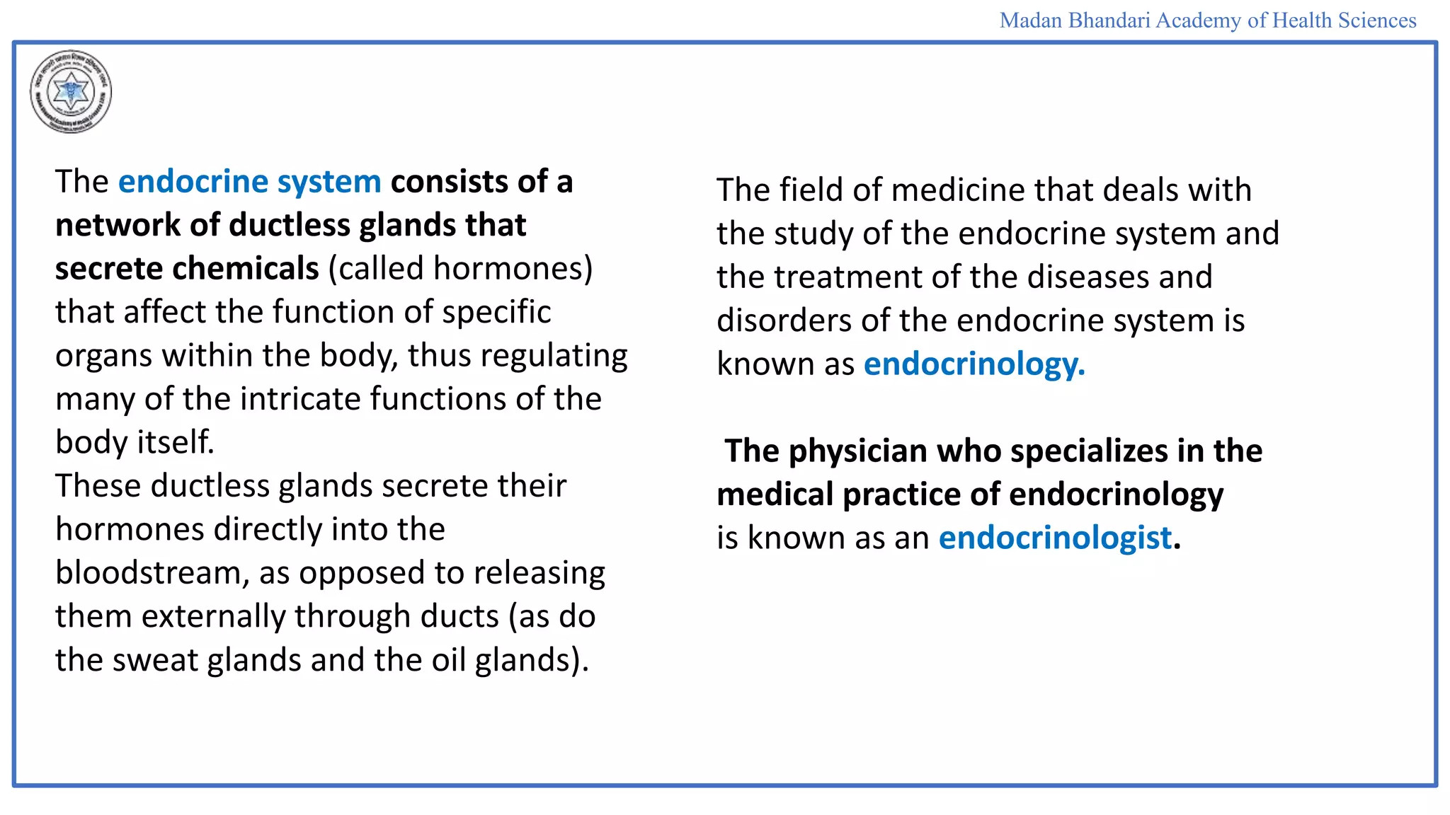 Medical Terminology of Endocrine System | PPTX