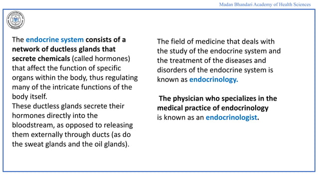 Medical Terminology of Endocrine System | PPTX | Hormonal Disorders ...