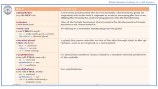 Medical Terminology of Endocrine System | PPTX