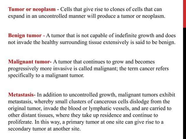 CANCER IMMUNOLOGY- TERMINOLOGIES | PPT