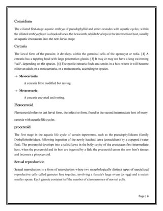 Terminology in parasitology | PDF