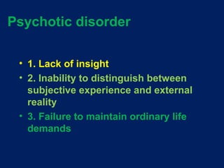 Terminology in psychiatry | PPT