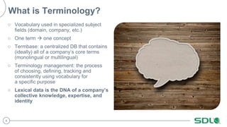 Terminology Management Best Practices | PPTX