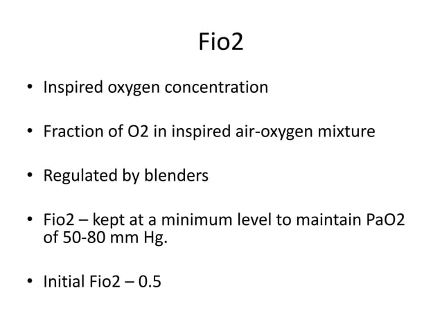 Terminology mechanical ventilation