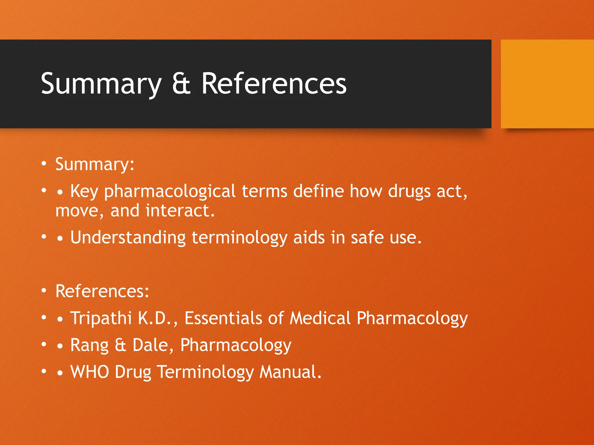 Terminology of Drugs. source, types ,interaction. | PPTX