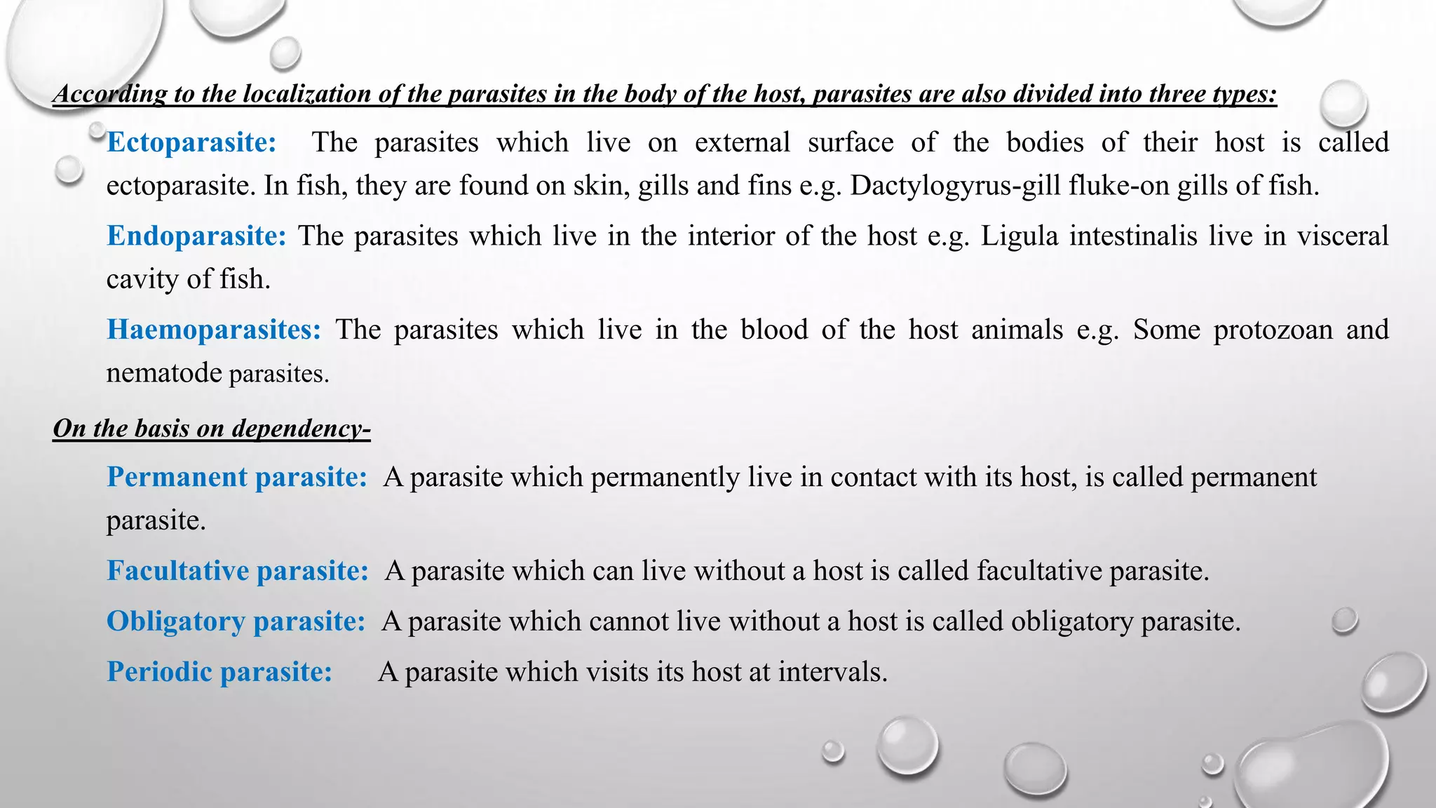 Fish Parasitology Terminology presentation | PPT