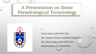 Fish Parasitology Terminology presentation | PPT