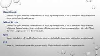 Fish Parasitology Terminology presentation | PPT