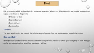 Fish Parasitology Terminology presentation | PPT
