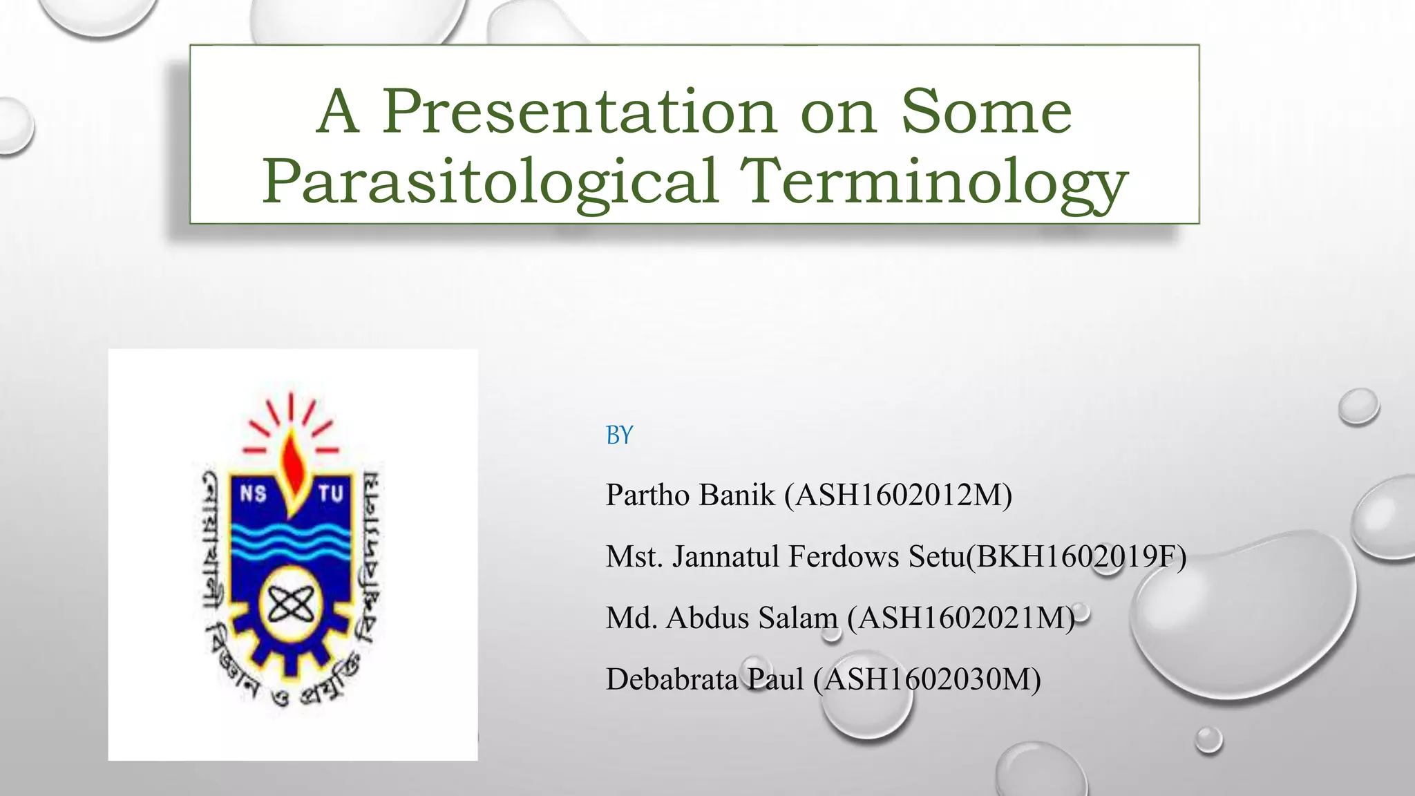 Terminology presentation | PPT
