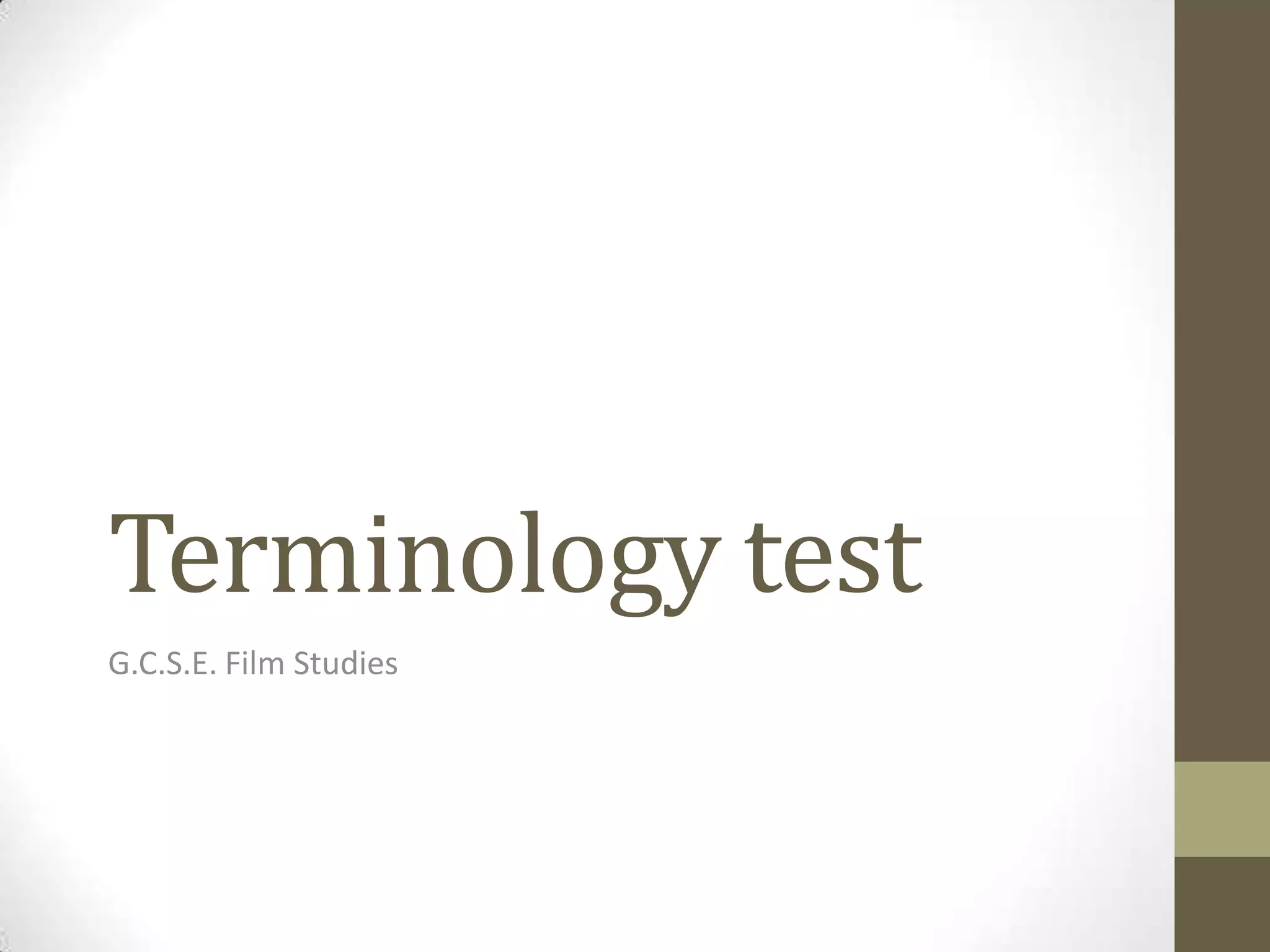 Terminology test | PPTX