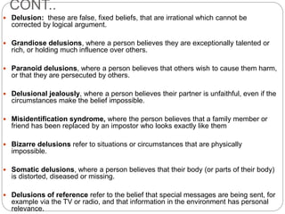 Terminology used in psychiatric | PPT