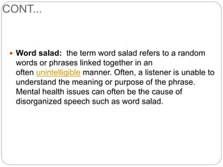 Terminology used in psychiatric | PPT