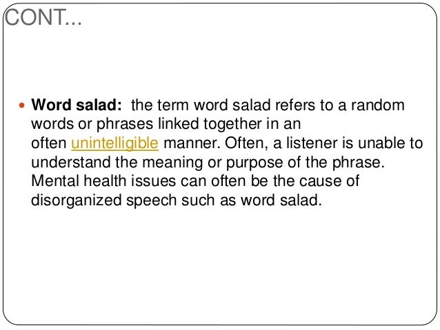 Terminology used in psychiatric