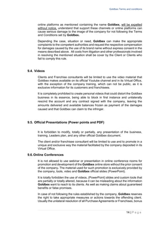 Terminos condicionesgoldbex en | PDF