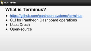 Terminus, the Pantheon command-line interface | PDF | Operating Systems | Computer Software and ...
