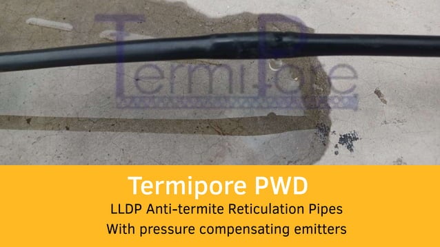Termipore PWD LLDP pipes with emitters, made as per specifications of ...