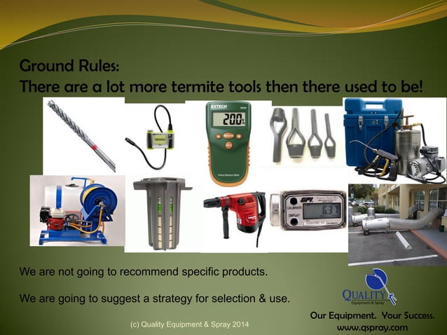 Termite control tools equipment strategy | PPT