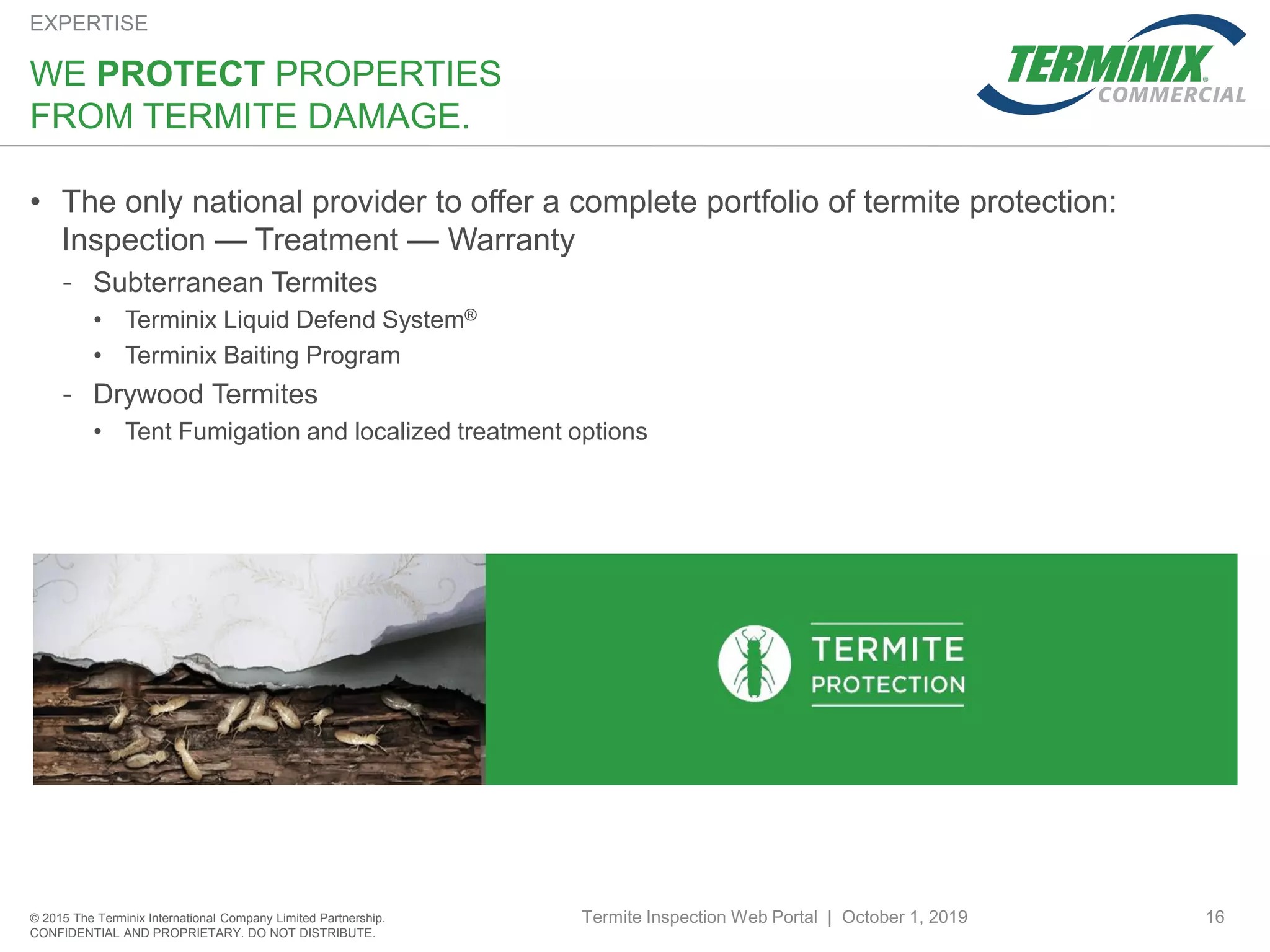 Termite inspection portal - terminix | PDF