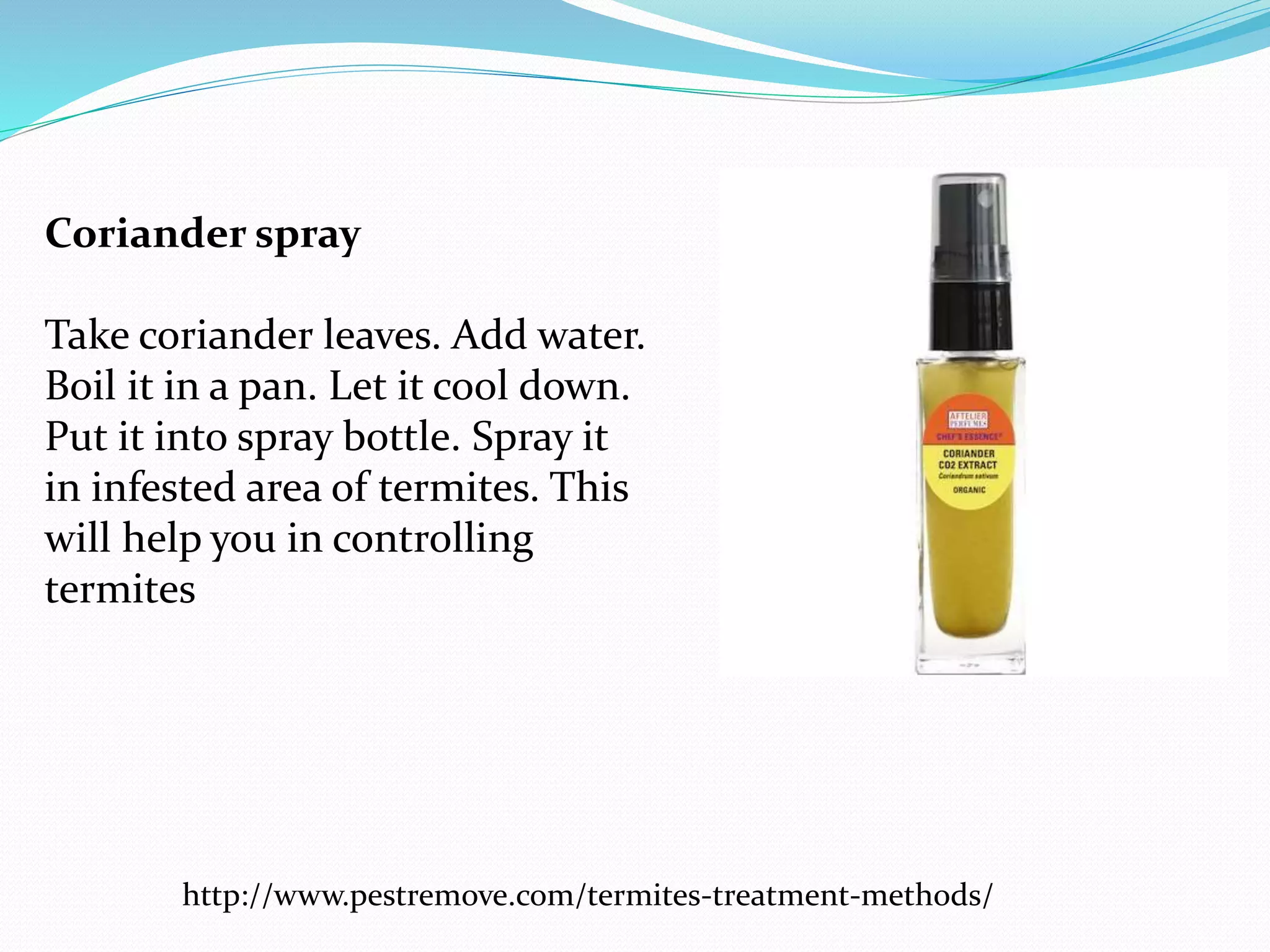 Termites treatment methods | PPTX