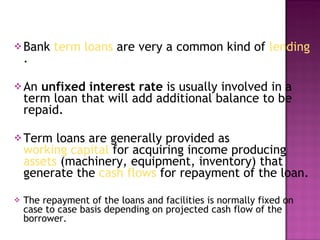 Term loan finance main ppt | PPT