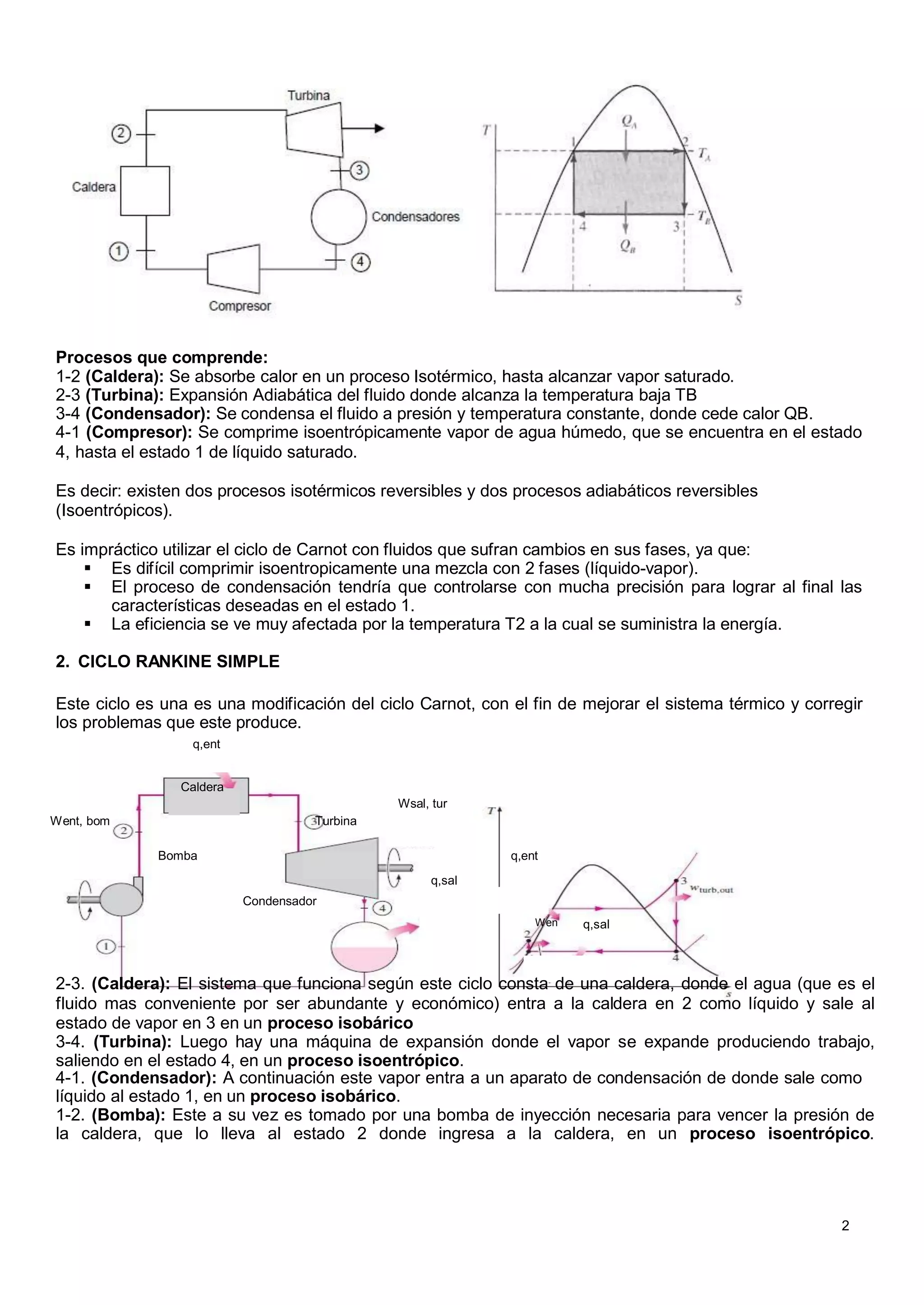 Termodinamica ejercicios ciclo rankine | PDF